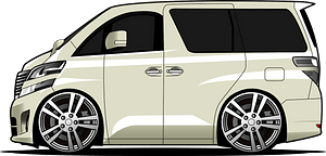 Toyota vellfire car - Free vector clipart images on creazilla.com