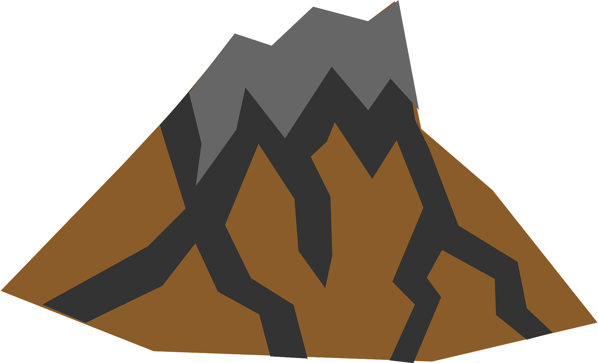 Dormant Volcano Cartoon