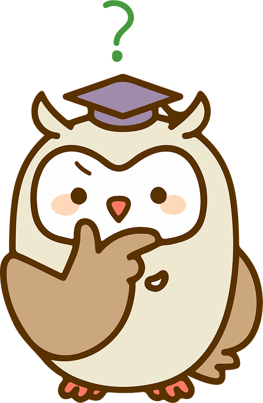 Owl is questioning - Free vector clipart images on creazilla.com