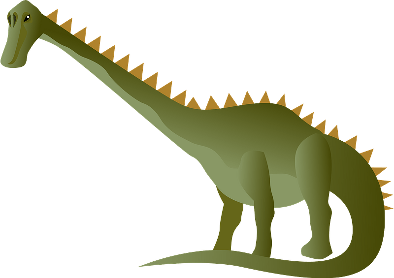 Nigersaurus dinosaur - Free vector clipart images on creazilla.com