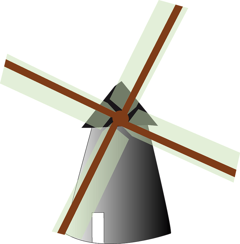 Windmill clipart. Free download transparent .PNG | Creazilla