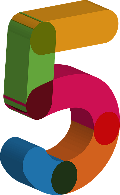 Stylized number 5 - Free vector clipart images on creazilla.com