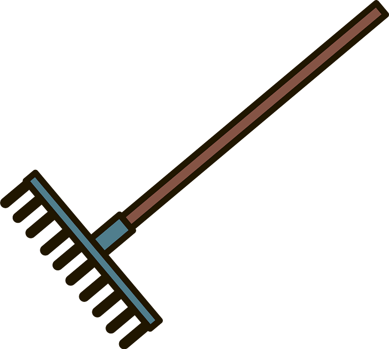 Garden rake clipart. Free download transparent .PNG | Creazilla