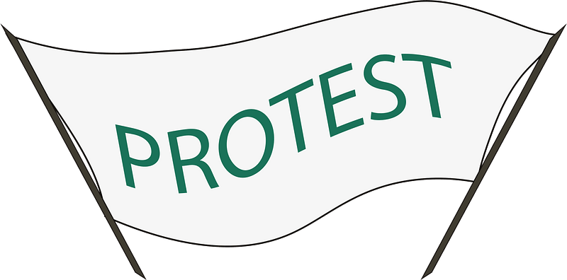 Protest banner - Free vector clipart images on creazilla.com