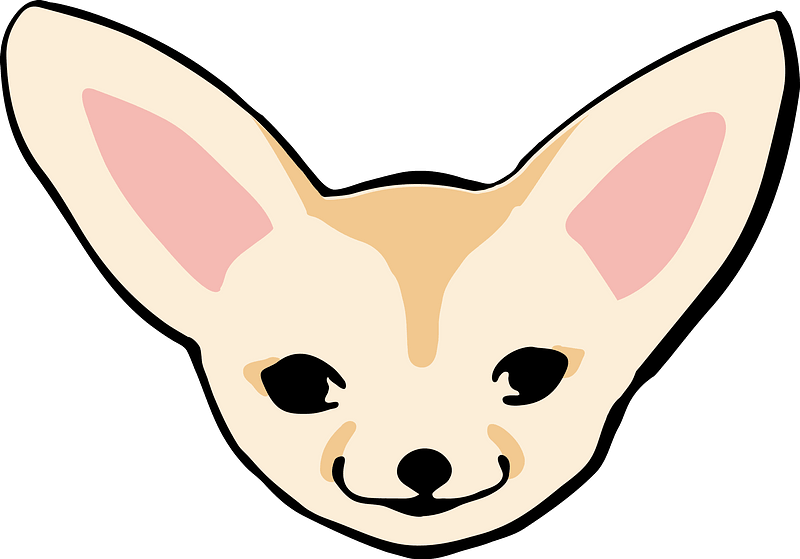 Cute Fennec Fox Clip Art