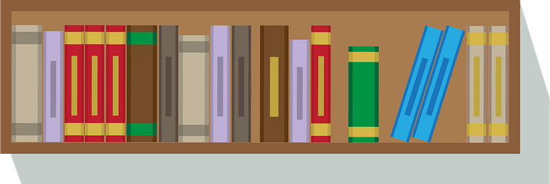 Bookshelf - Free vector clipart images on creazilla.com