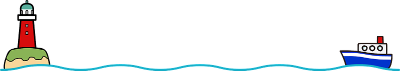 Lighthouse ship wave line - Free vector clipart images on creazilla.com