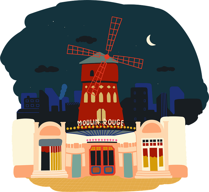 Moulin Rouge - Free vector clipart images on creazilla.com