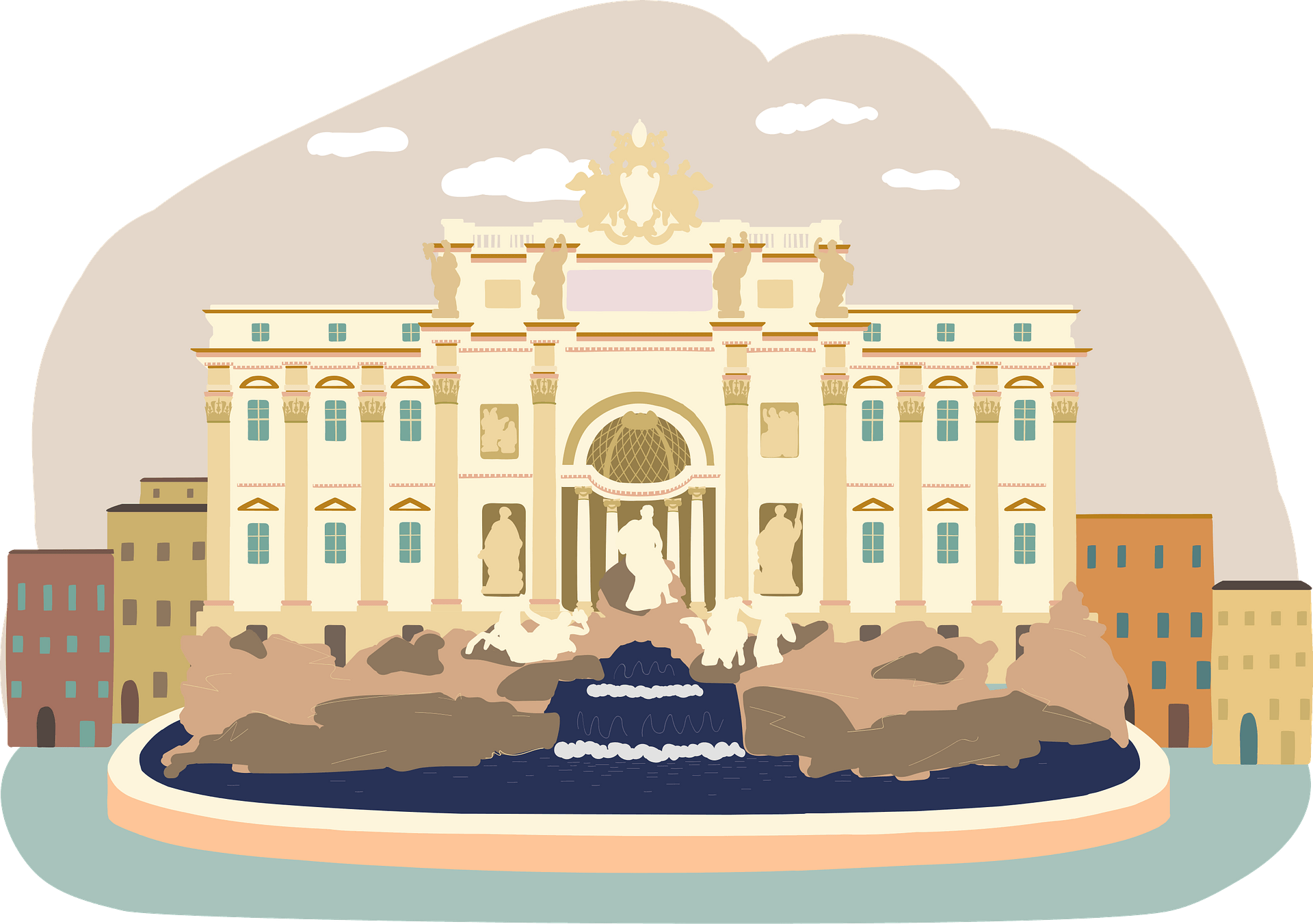 Animated Water Fountain Clipart