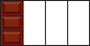 Dark Brown Chocolate Bar Fraction 1/2 clipart. Free download ...