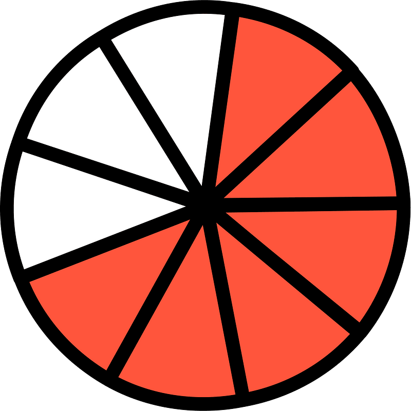 42-Vermilion Circles Fractions 6:9 clipart. Free download transparent ...