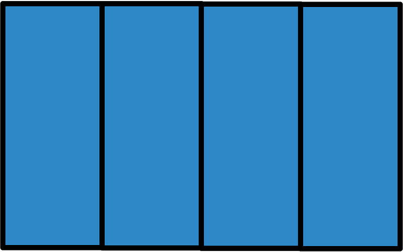 Blue Rectangle Fractions 4|4 clipart. Free download transparent .PNG ...