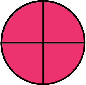 Blue Circle Fractions 4|4 clipart. Free download transparent .PNG ...