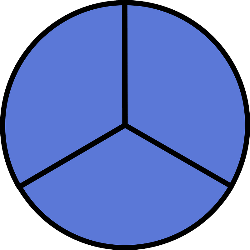 Ultramarine Circle Fractions 3|3 clipart. Free download transparent ...