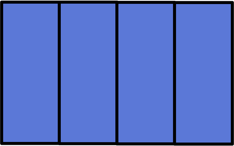Ultramarine Rectangle Fractions 4|4 clipart. Free download transparent ...