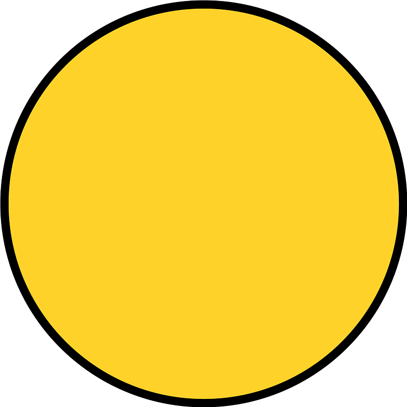 Yellow-Amber Circle Fractions 1|1 clipart. Free download transparent ...