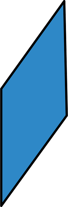 Blue Parallelogram clipart. Free download transparent .PNG | Creazilla