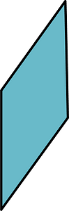 Blue Parallelogram clipart. Free download transparent .PNG | Creazilla