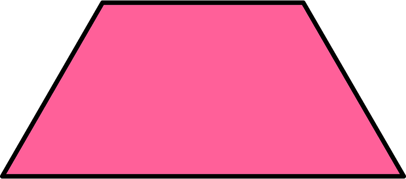 Pink Trapezoid clipart. Free download transparent .PNG | Creazilla