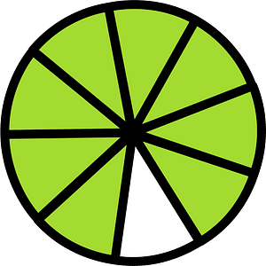 Blue Circles Fractions 8:9 clipart. Free download transparent .PNG ...