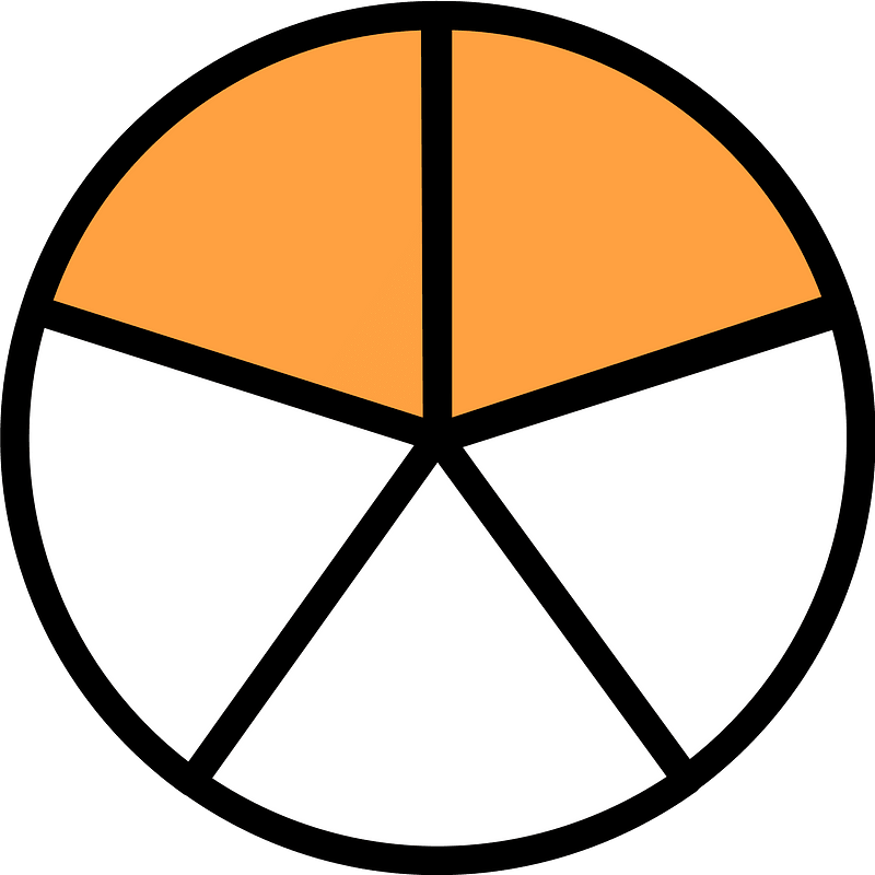 Orange Circles Fractions 2:5 clipart. Free download transparent .PNG ...