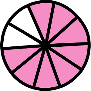 Purple Circles Fractions 8:10 - Free vector clipart images on creazilla.com