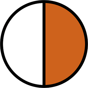 Orange Circles Fractions 1:2 clipart. Free download transparent .PNG ...