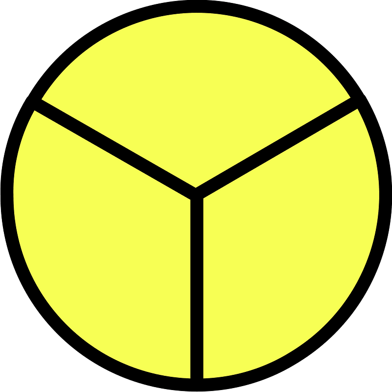 Yellow Circles Fractions 3:3 clipart. Free download transparent .PNG ...