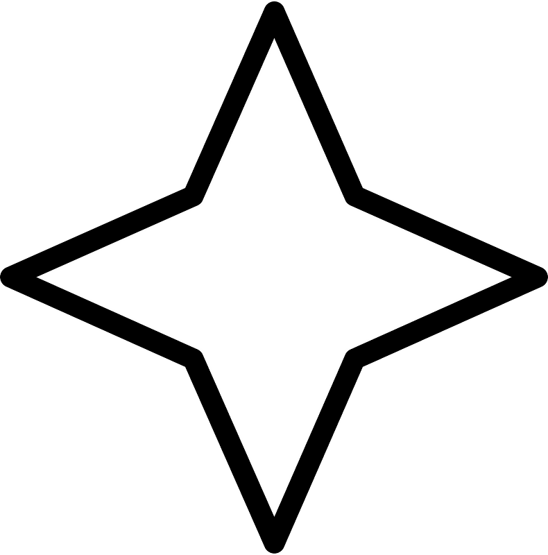 Four-pointed star fractions 0:1 clipart. Free download transparent .PNG ...