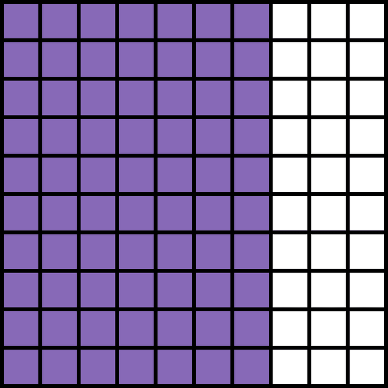 Violet Base Ten Squares 70:100 - Free vector clipart images on ...