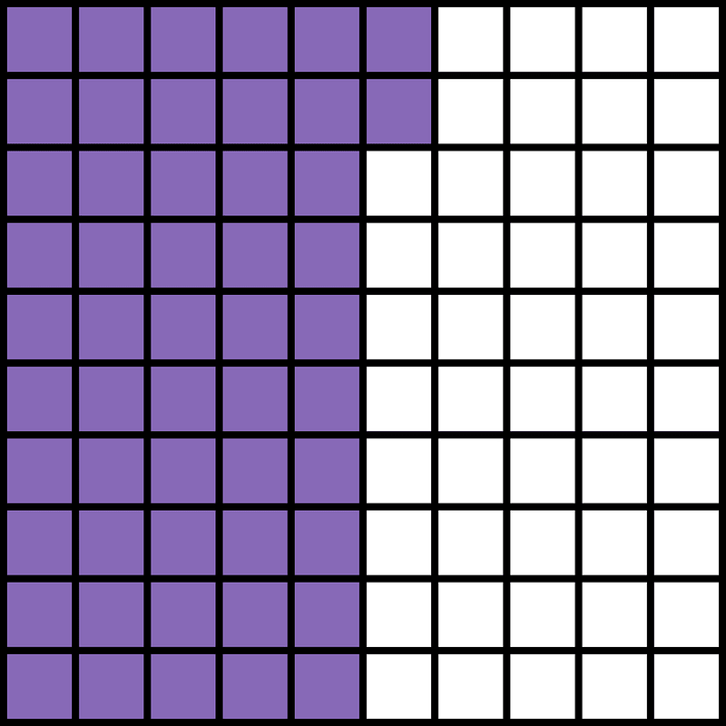 Violet Base Ten Squares 52:100 - Free vector clipart images on ...