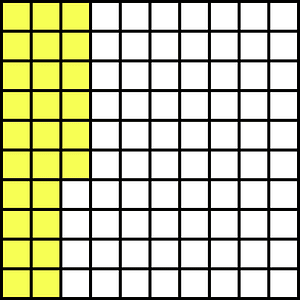 Yellow Base Ten Squares 26:100 - Free vector clipart images on ...