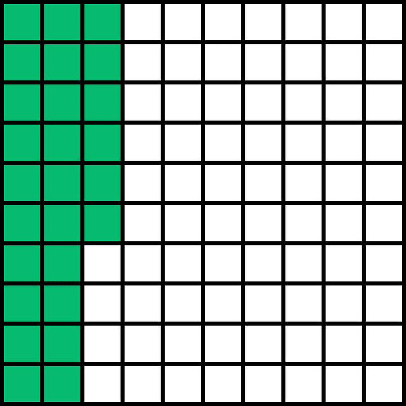 Green Base Ten Squares 26:100 - Free vector clipart images on creazilla.com
