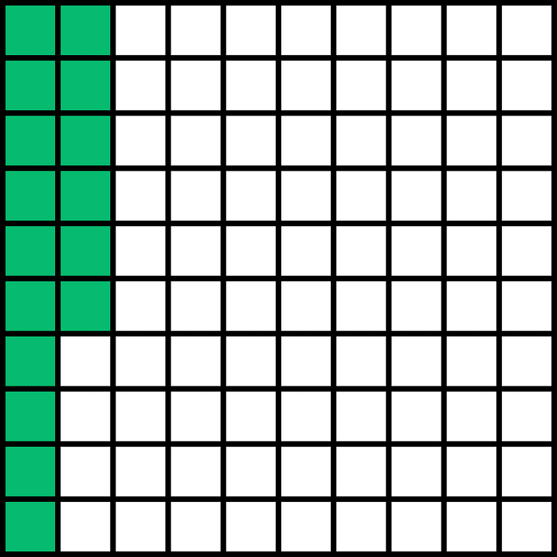 Green Base Ten Squares 16:100 - Free vector clipart images on creazilla.com