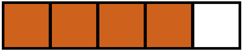 Orange-Brown Rectangle Fraction 4:5 - Free vector clipart images on ...