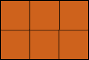 Orange-Brown Rectangle Fraction 6:6 - Free vector clipart images on ...
