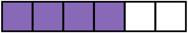 Violet Rectangle Fraction 4:6 - Free vector clipart images on creazilla.com