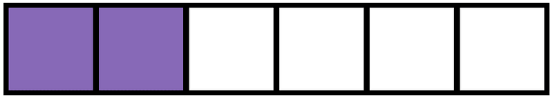 Violet Rectangle Fraction 2:6 clipart. Free download transparent .PNG ...