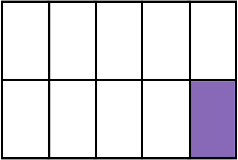Violet Rectangle Fraction 1:10 - Free vector clipart images on ...
