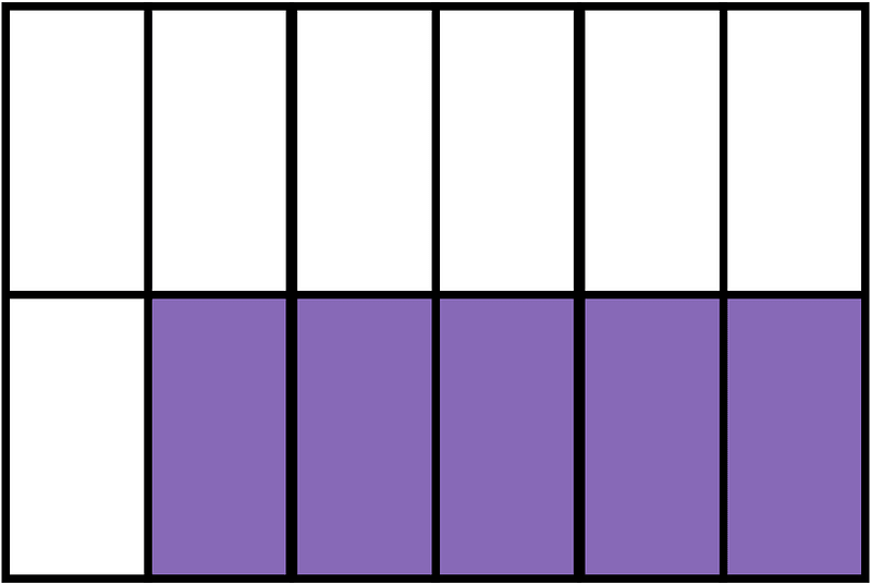 Violet Rectangle Fraction 5:12 - Free vector clipart images on ...
