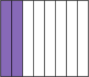 Violet Rectangle Fraction 2:8 - Free vector clipart images on creazilla.com