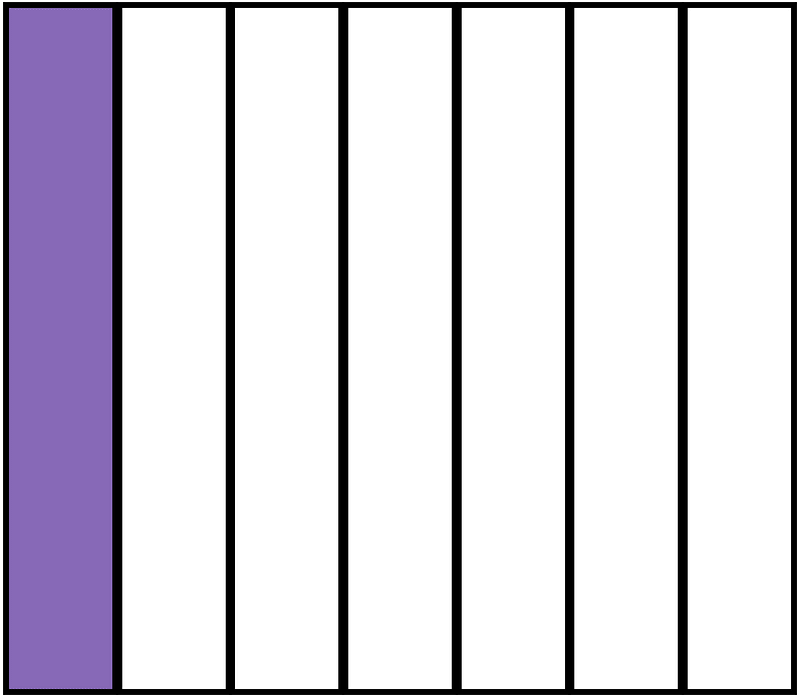 Violet Rectangle Fraction 1:7 - Free vector clipart images on creazilla.com