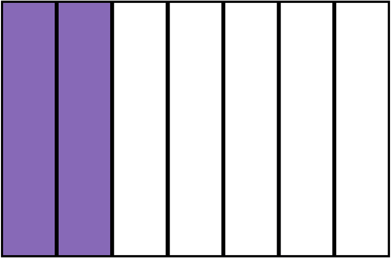 Violet Rectangle Fraction 2:7 - Free vector clipart images on creazilla.com