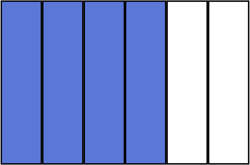 Ultramarine Rectangle Fraction 4:6 clipart. Free download transparent ...