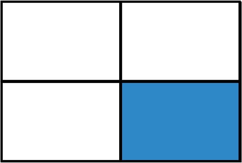 Blue Rectangle Fraction 1:4 clipart. Free download transparent .PNG ...