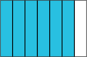 Cerulean-Blue Rectangle Fraction 6:7 - Free vector clipart images on ...