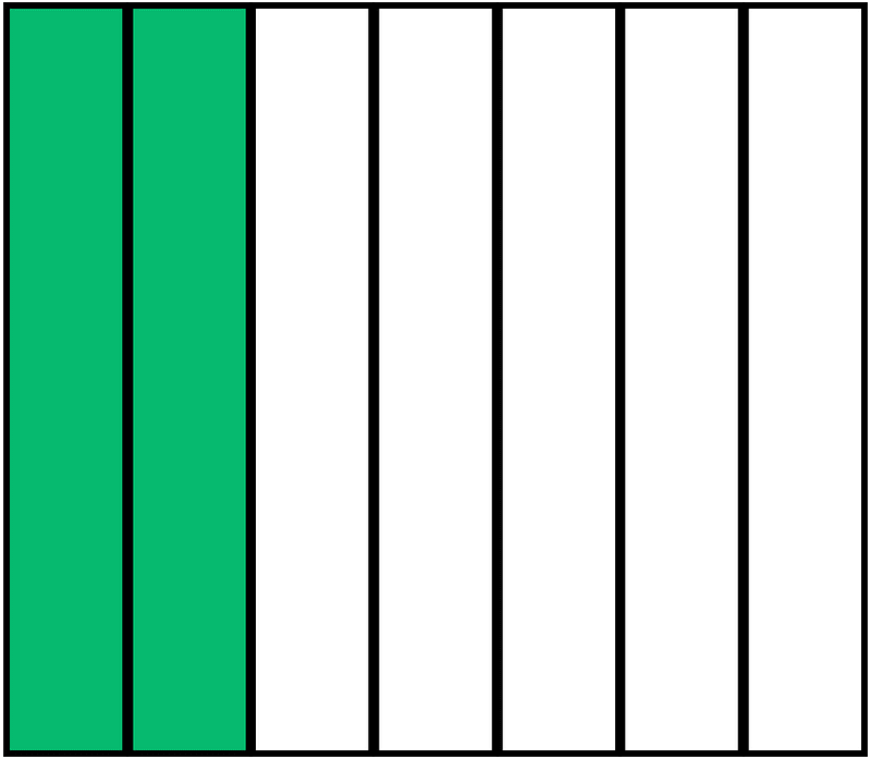 Green Rectangle Fraction 2:7 - Free vector clipart images on creazilla.com