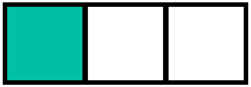 Teal-Green Rectangle Fraction 1:3 - Free vector clipart images on ...