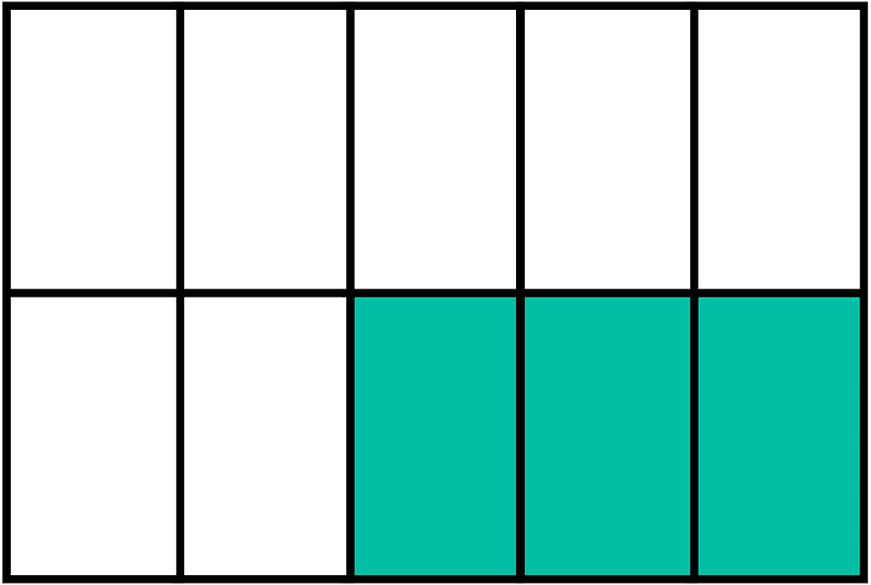 Teal-Green Rectangle Fraction 3:10 clipart. Free download transparent ...