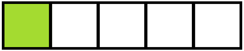 Lime Rectangle Fraction 1:5 - Free vector clipart images on creazilla.com